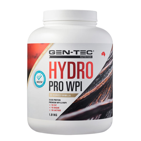 Hydro Pro Whey Protein Isolate Swiss Vanilla - Gen-Tec Nutrition